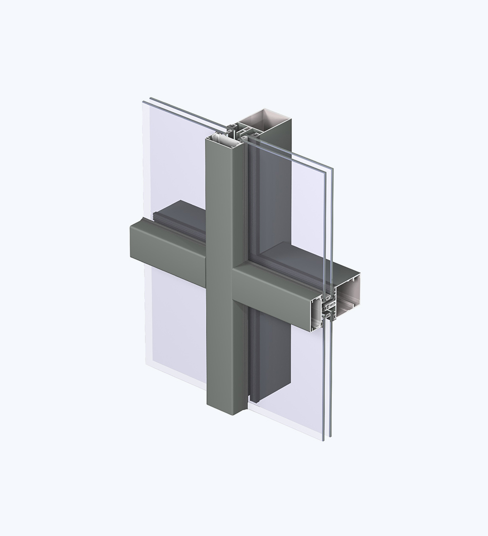 Mx Visible Grid Curtain Walling - Storm Surge Fencing